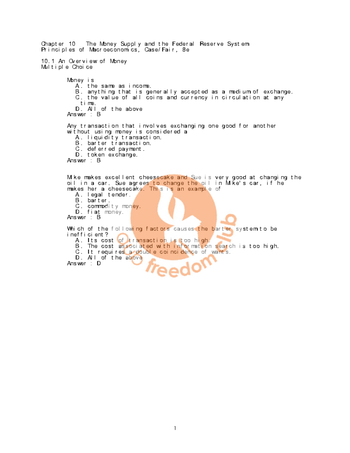 Chapter 25 - The Money Supply and the Federal Reserve System ...