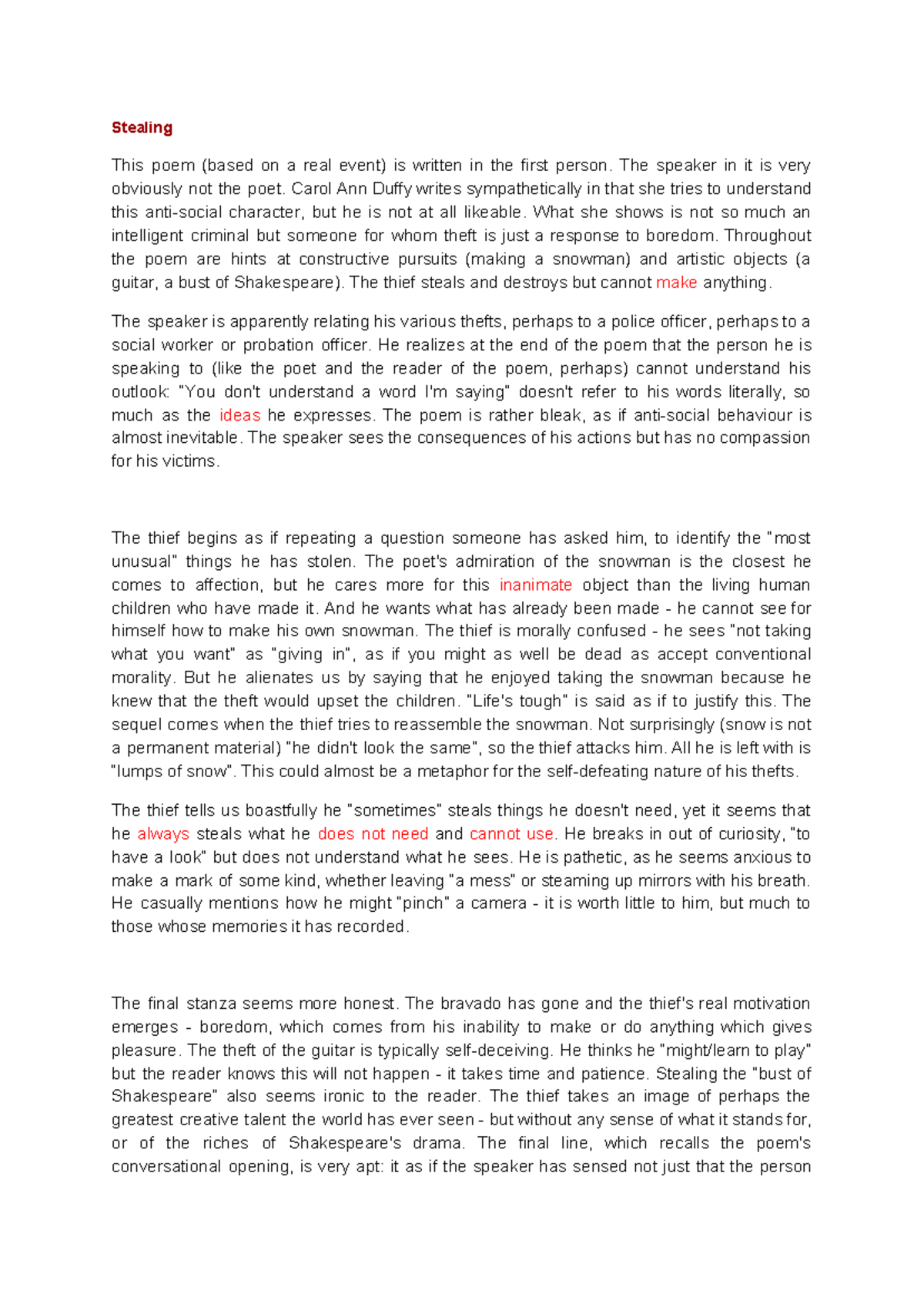 Stealing Notes - cold cokld - Stealing This poem (based on a real event ...