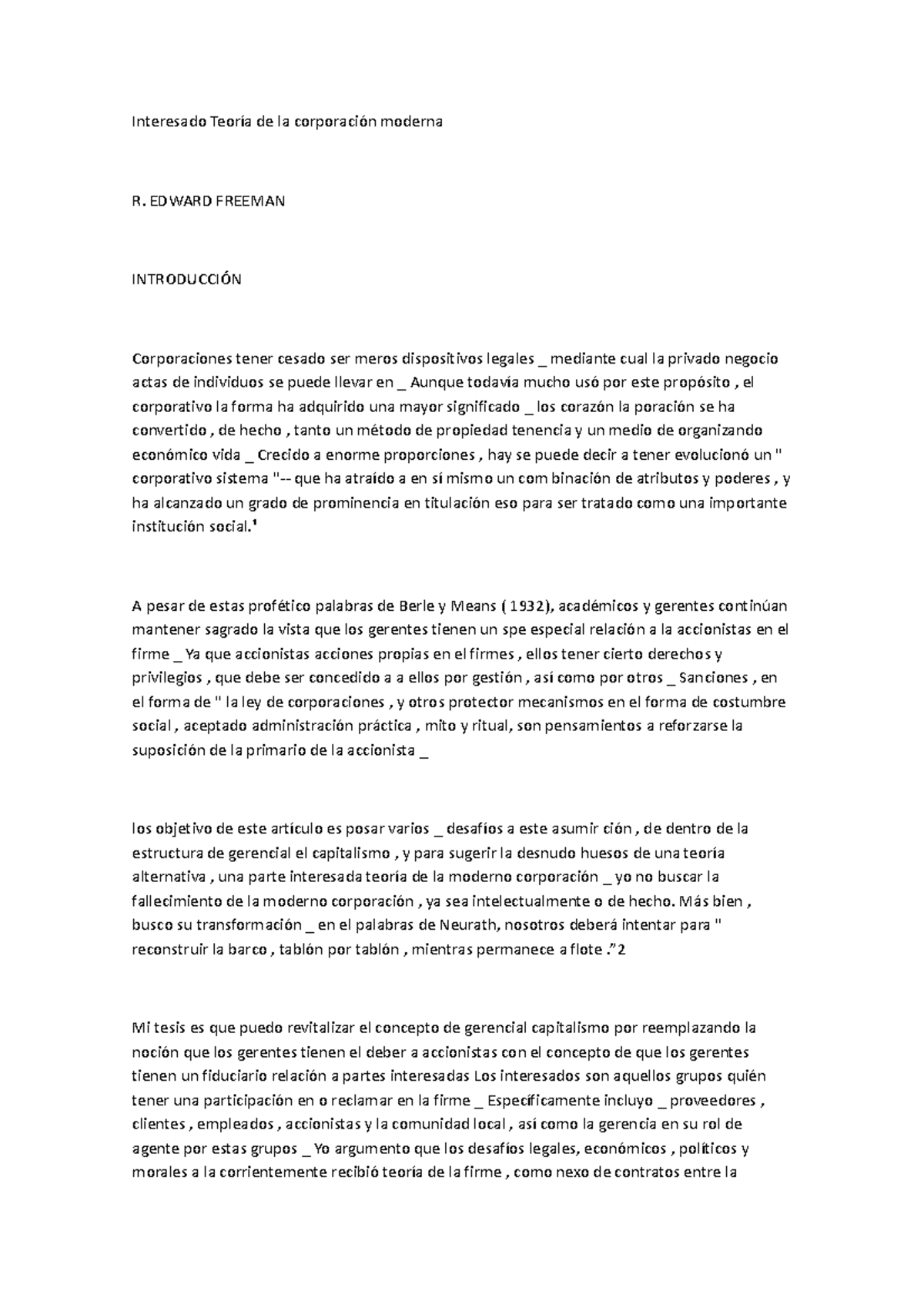 Stakeholder Theory - Edward Freeman - Interesado Teoría de la ...