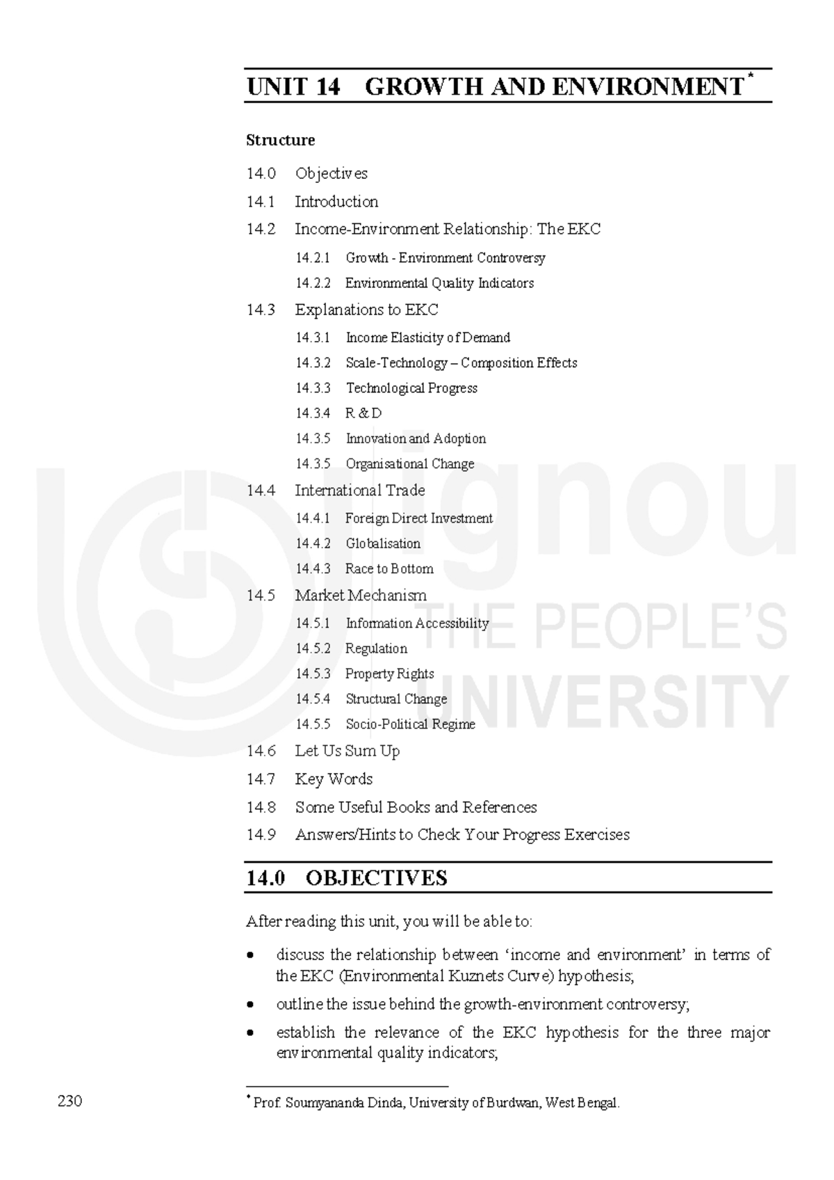 Unit-14 - Unit 14 environment eco - Sustainable Development UNIT 14 ...