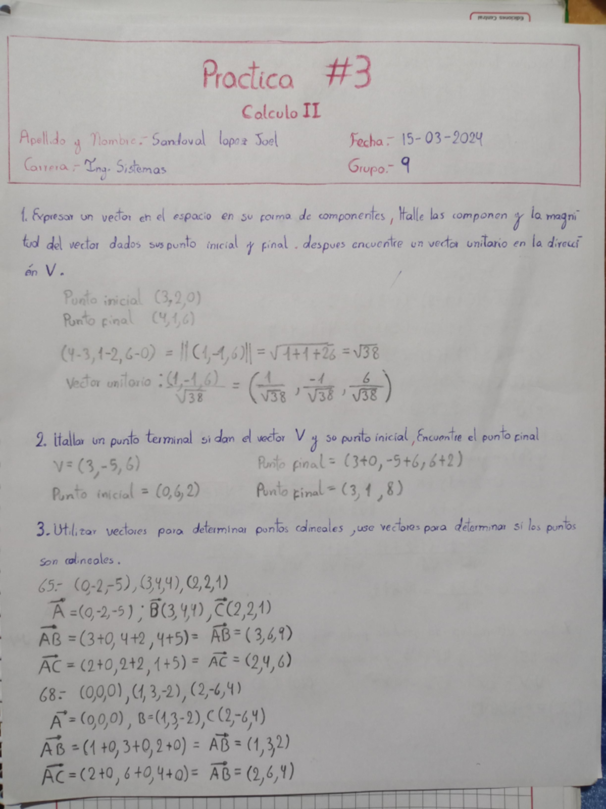 Práctica lll - ................. - Algebra Matricial - Studocu