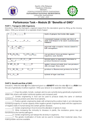Q2 M1 Letter FROM MOM - Reading and comprehension activity - - Studocu