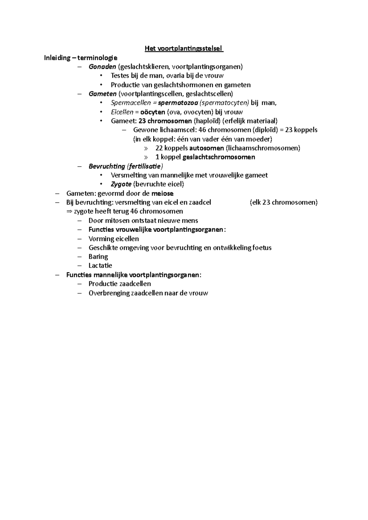 Voortplantingsstelsel - ) Lozingsgangen : tubuli van de testis ...