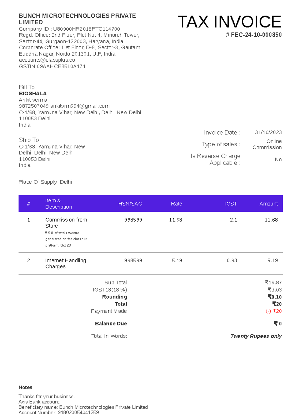 FEC 24 10 000850 Invoice Date 31 10 Type Of Sales Online fec-24-10-000850-invoice-date-31-10-type-of-sales-online