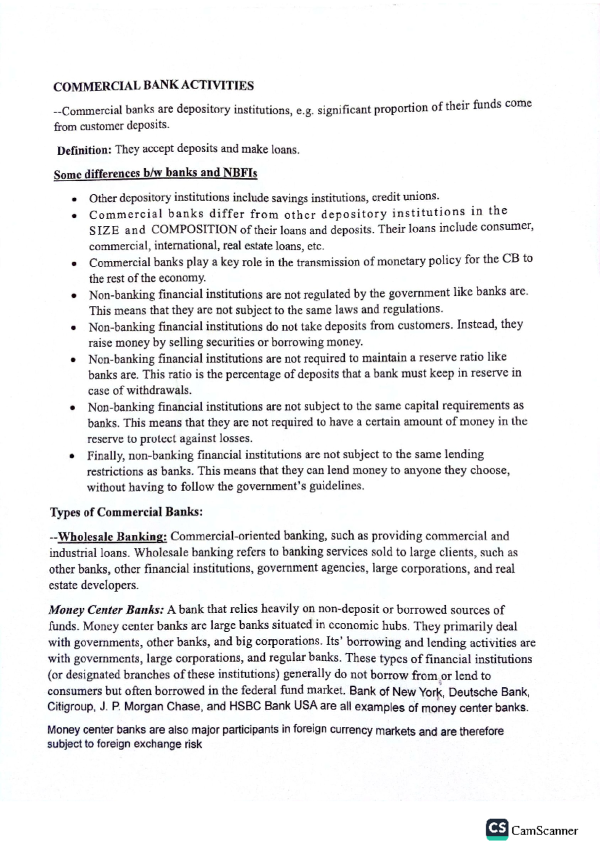 Commercial banking - Accounting & Finance - Studocu