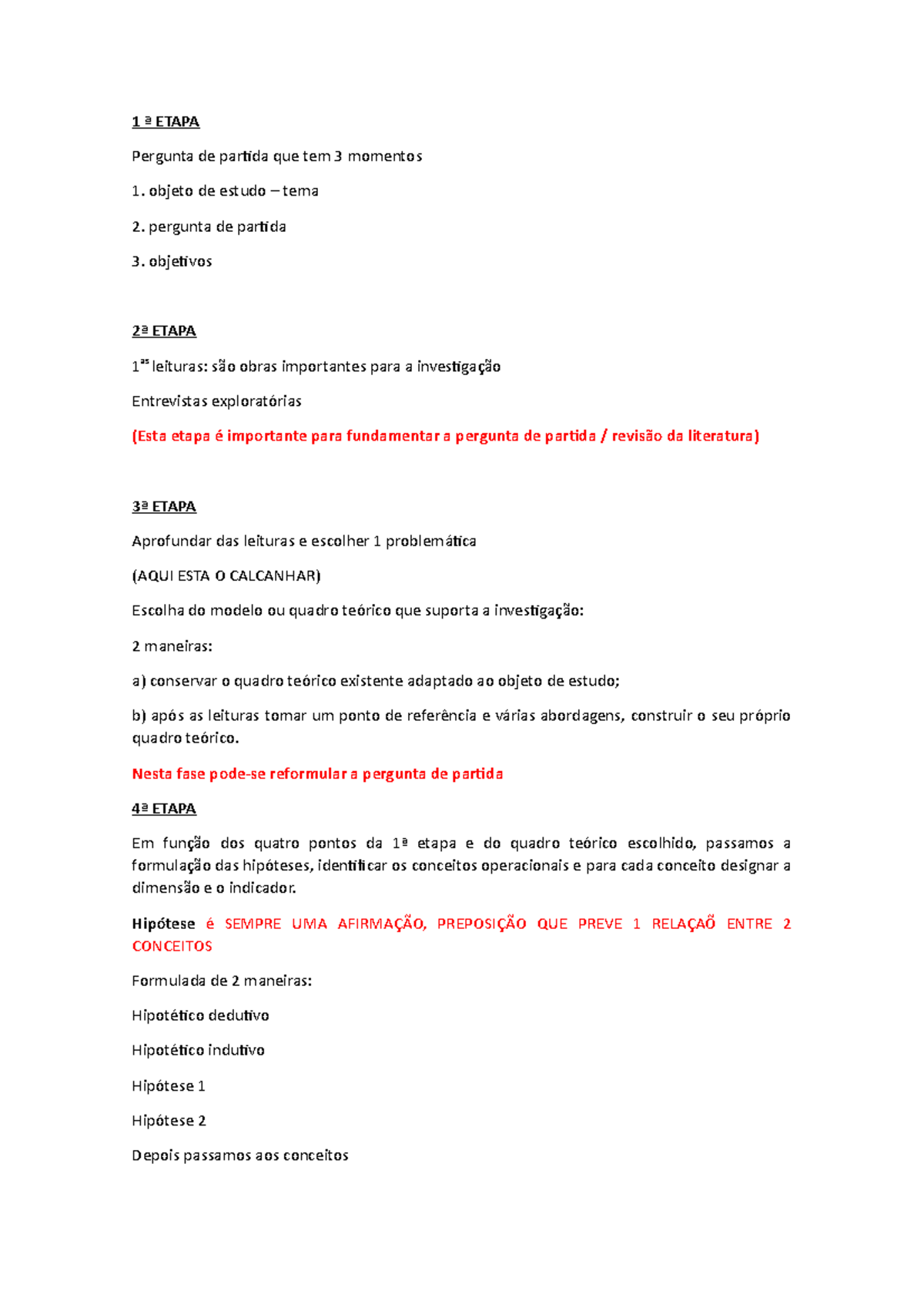 1 ª Etapa - 1 ª ETAPA Pergunta de partida que tem 3 momentos objeto de ...