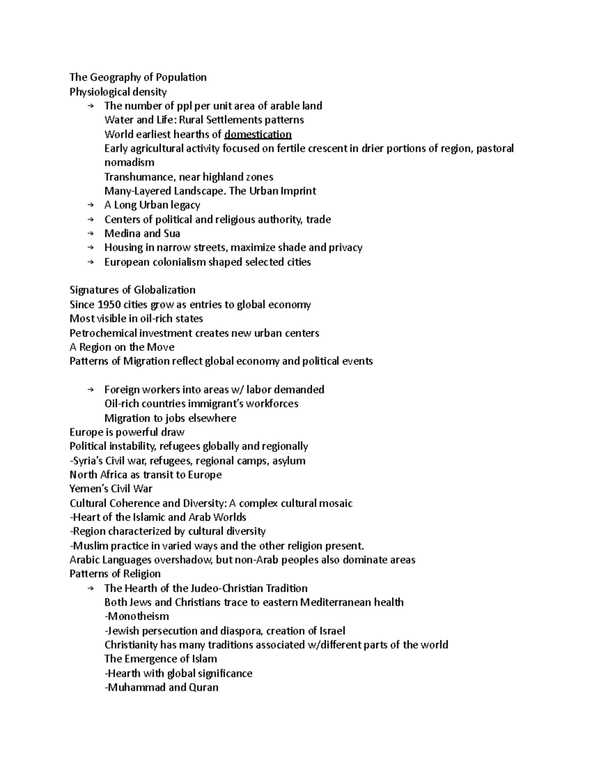 The geography of populations - The Geography of Population ...