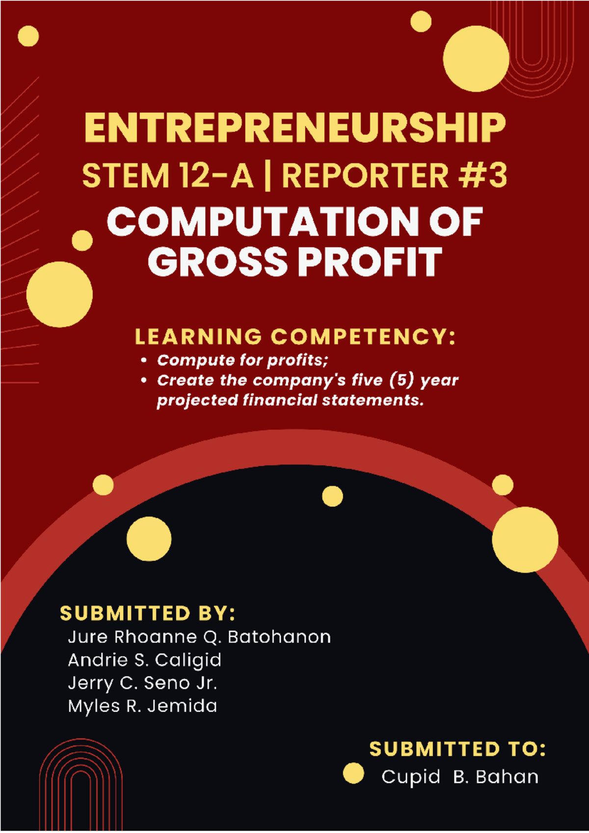 Entrep 3 - study - Profit - is a financial gain from a transaction or ...