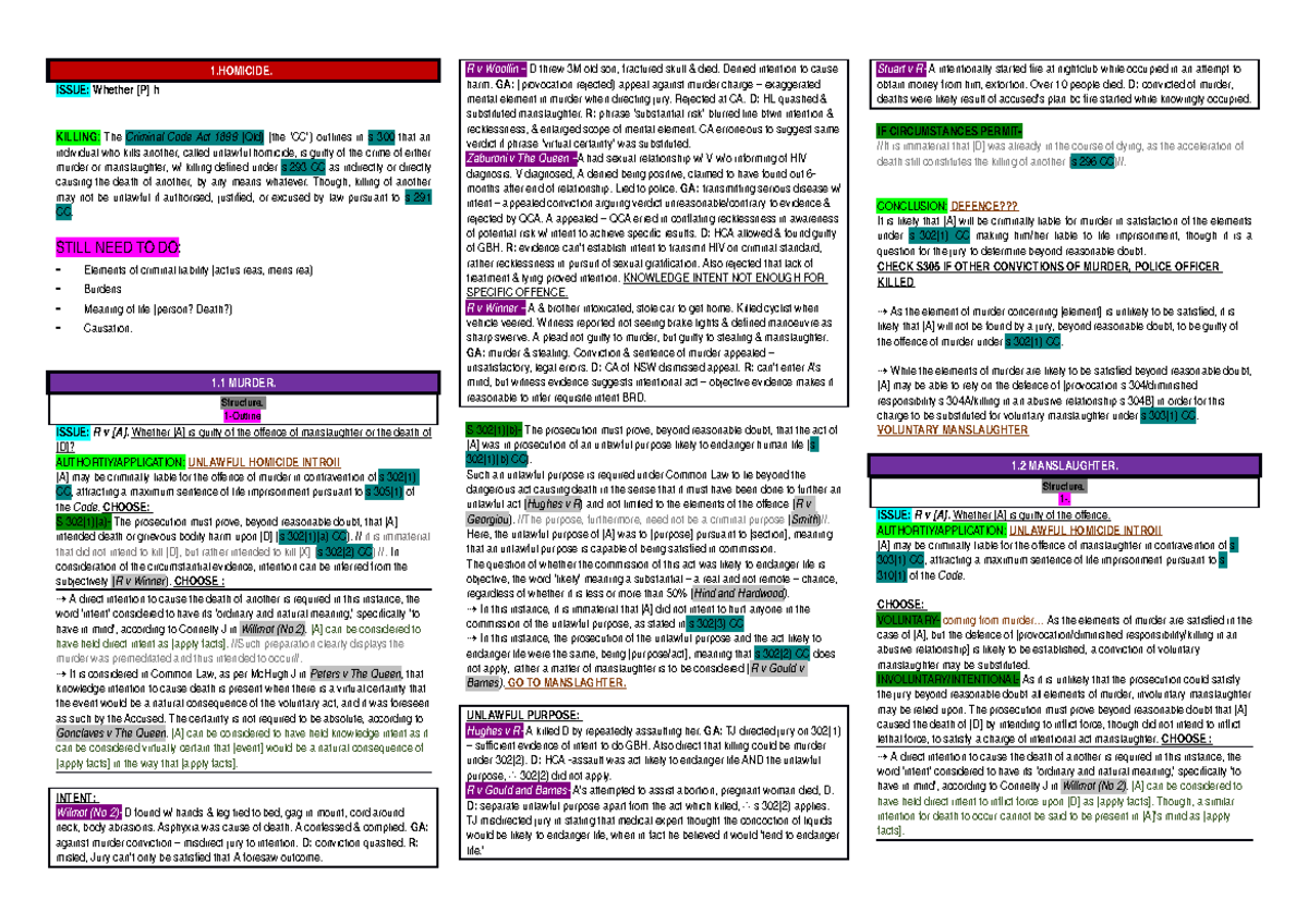 Criminal LAW Template 182 - LAWS75-203 - Bond - Studocu