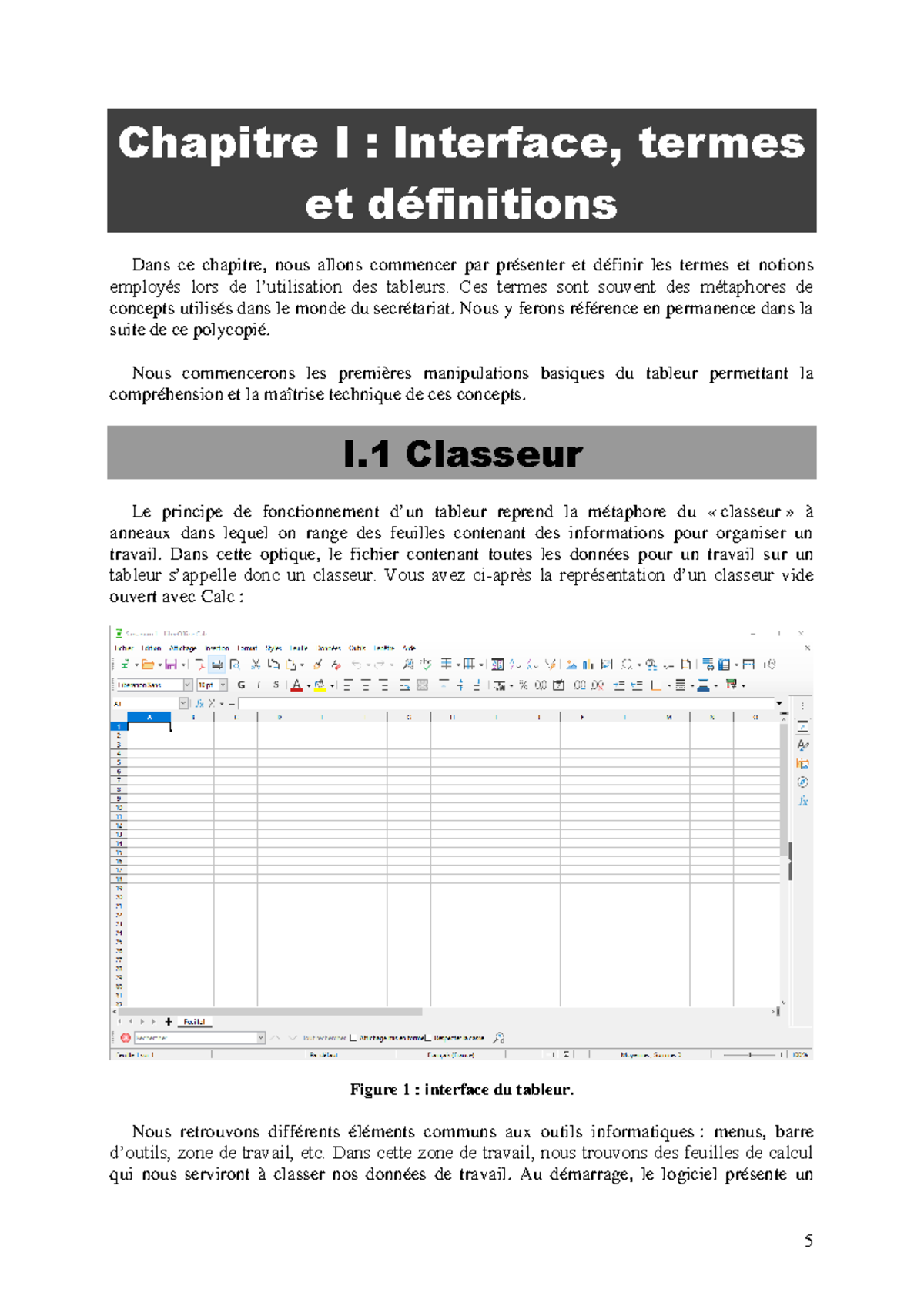 Chapitre I et II - Chapitre I : Interface, termes et définitions ...