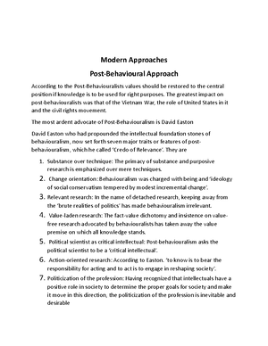 Traditional Approaches to the study of Political science - Traditional ...