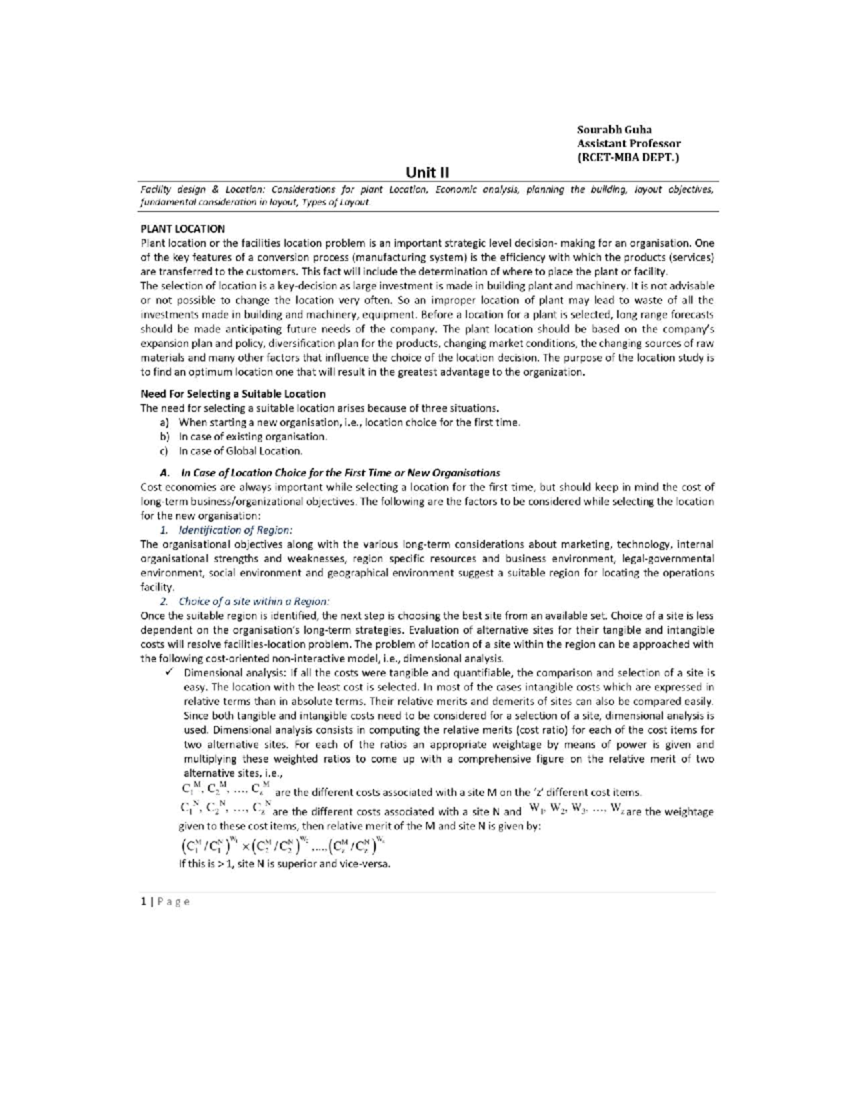 Om unit 2 - MBA - Studocu