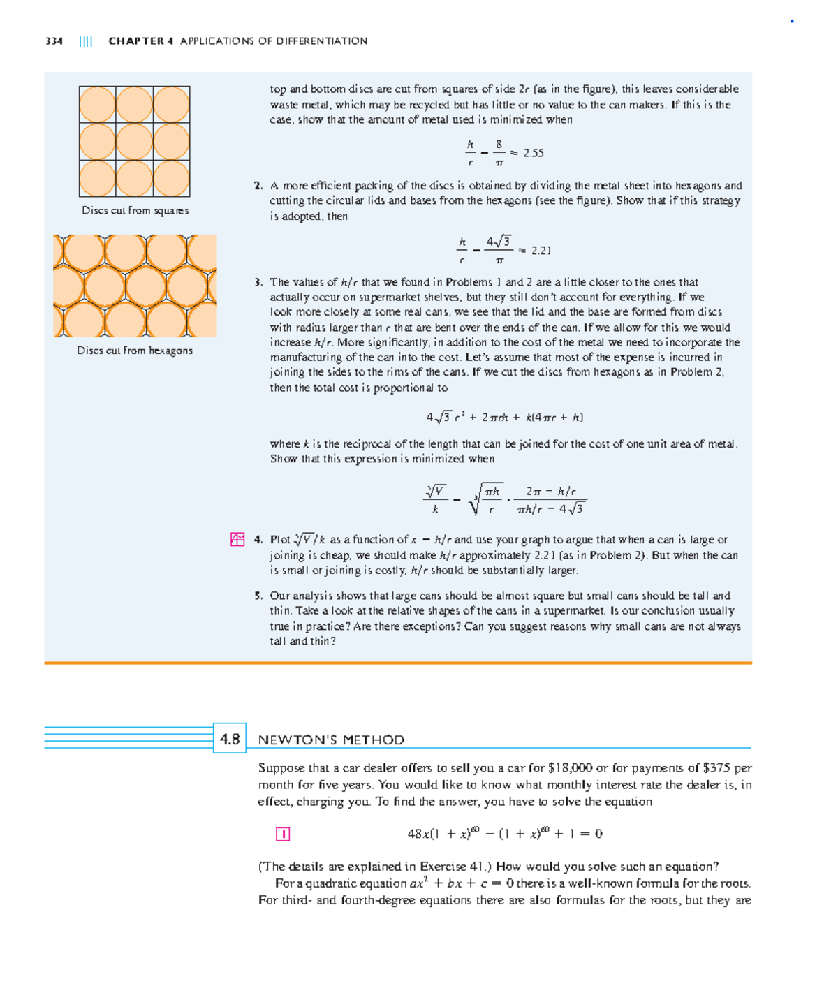 Math ch 4-8 - math work - top and bottom discs are cut from squares of ...