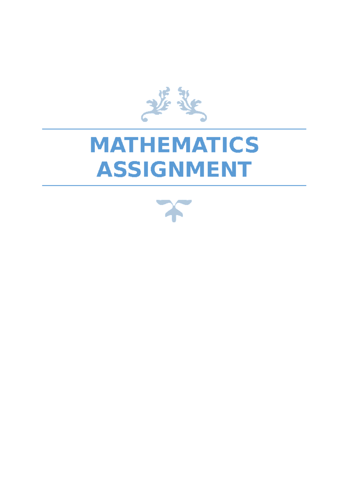 Mathematics assignment - MATHEMATICS ASSIGNMENT TASK A: FITNESS LEVELS ...