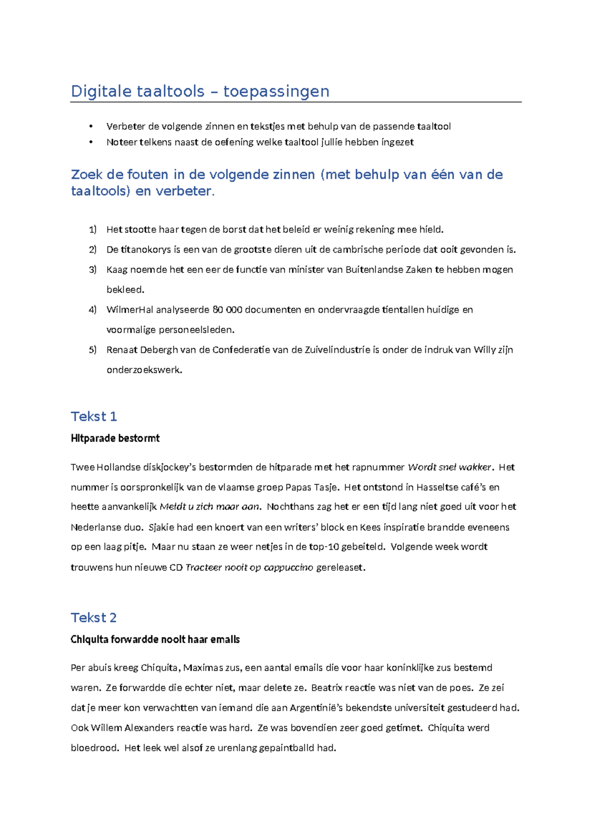 Digitale taaltools werkblad student-1 - Digitale taaltools ...