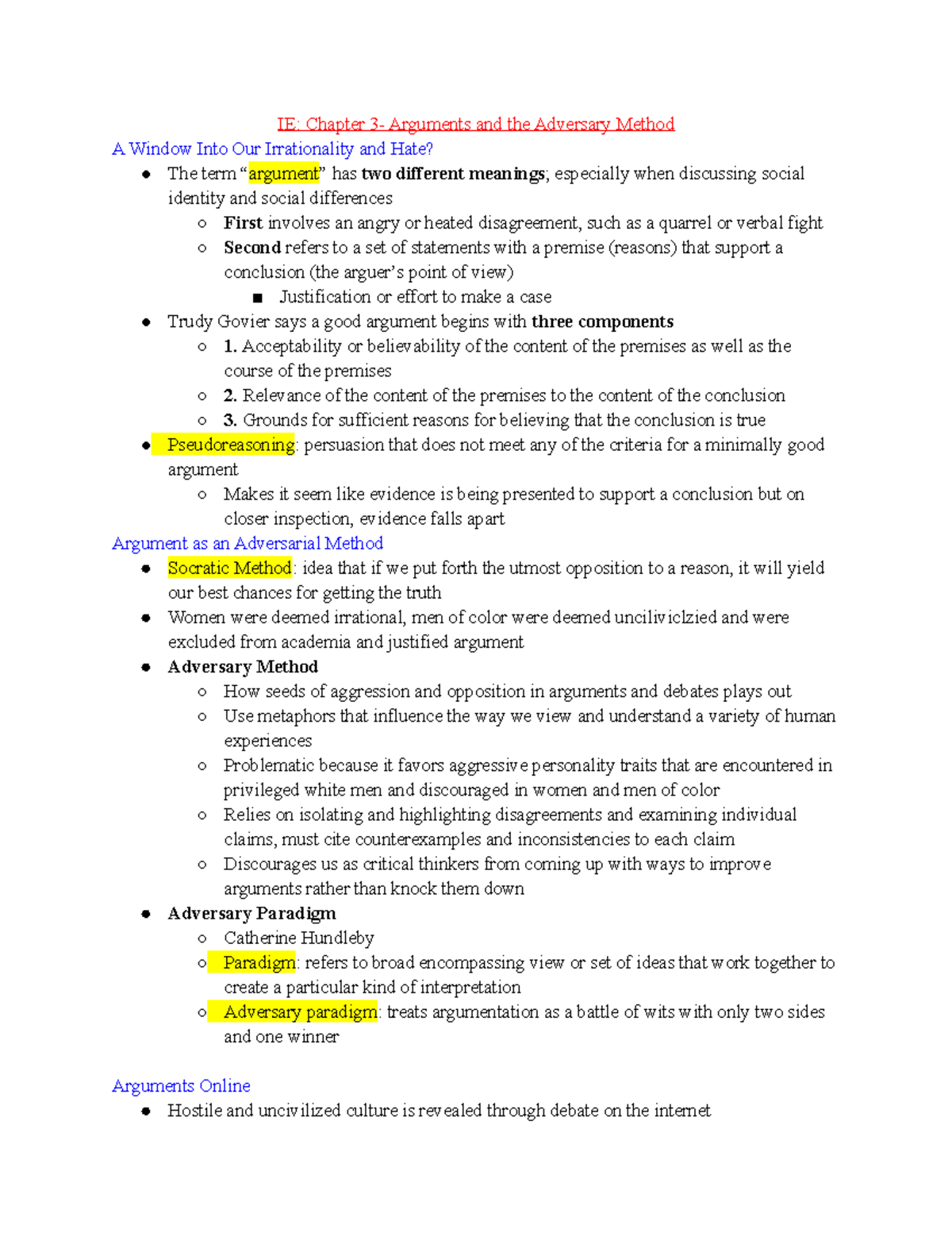 Chapter Arguments and the Adversary Method: A Window Into Our ...