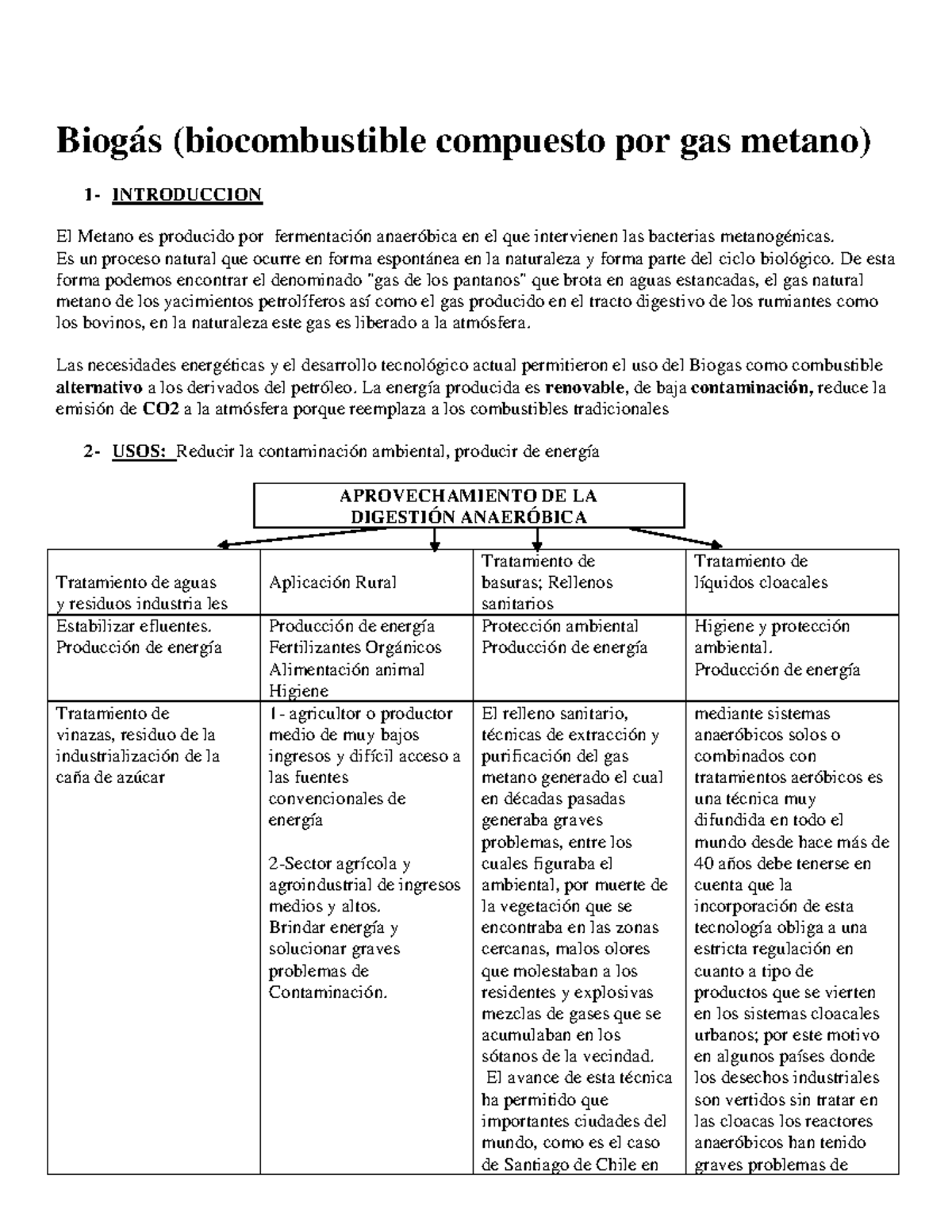 3 año Clase n11 Biogas - Biogás (biocombustible compuesto por gas ...