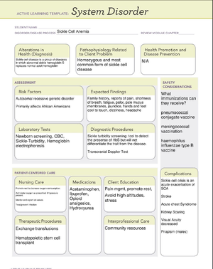 Parkinsons DISORDER ATI TEMPLATE - ACTIVE LEARNING TEMPLATES ...