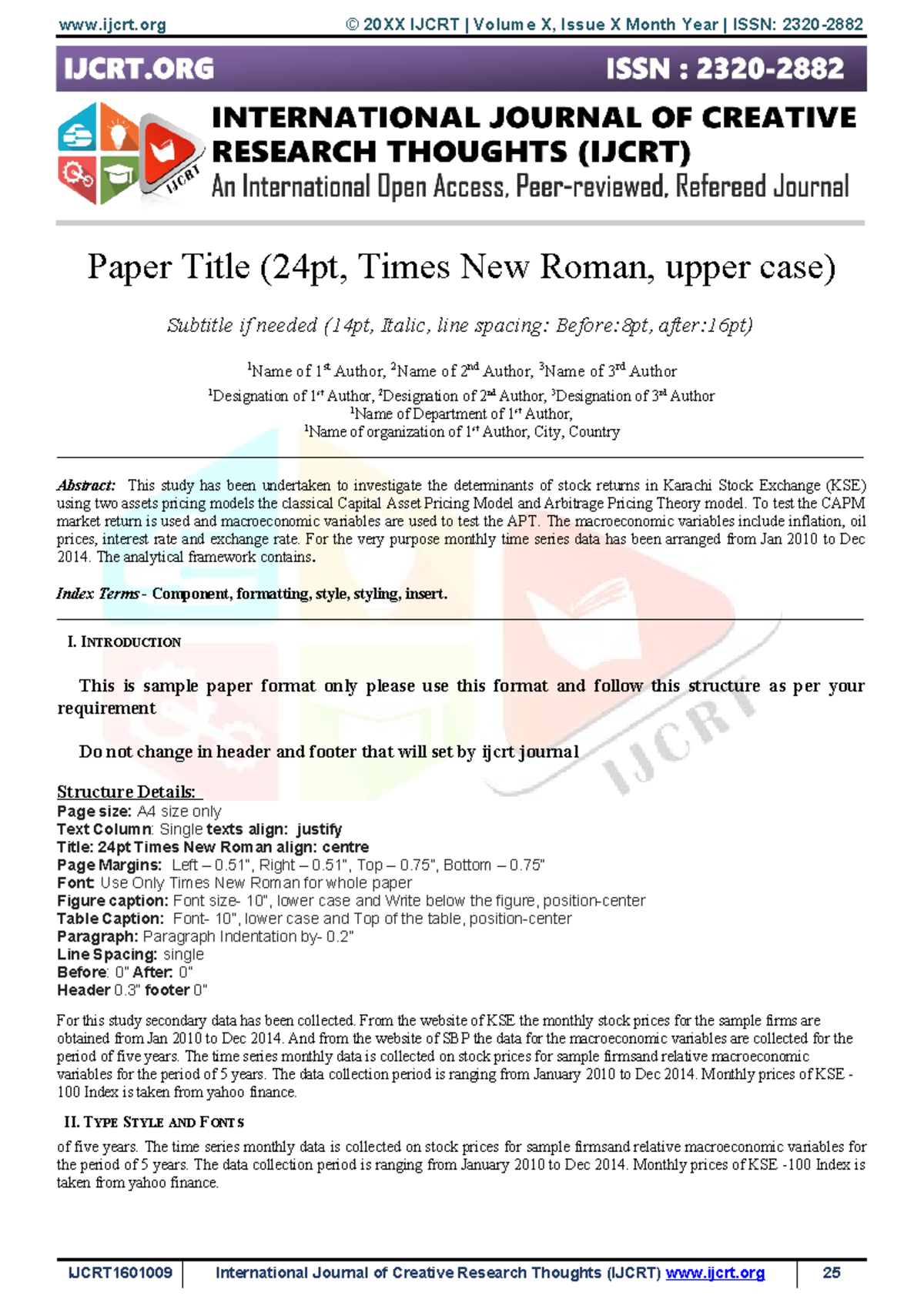 Ijcrt Paper Format - nope - Paper Title (24pt, Times New Roman, upper ...