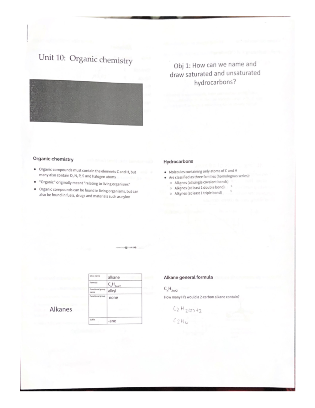 Unit 10 Organic chemistry teacher's slides - CHE 131 - Studocu