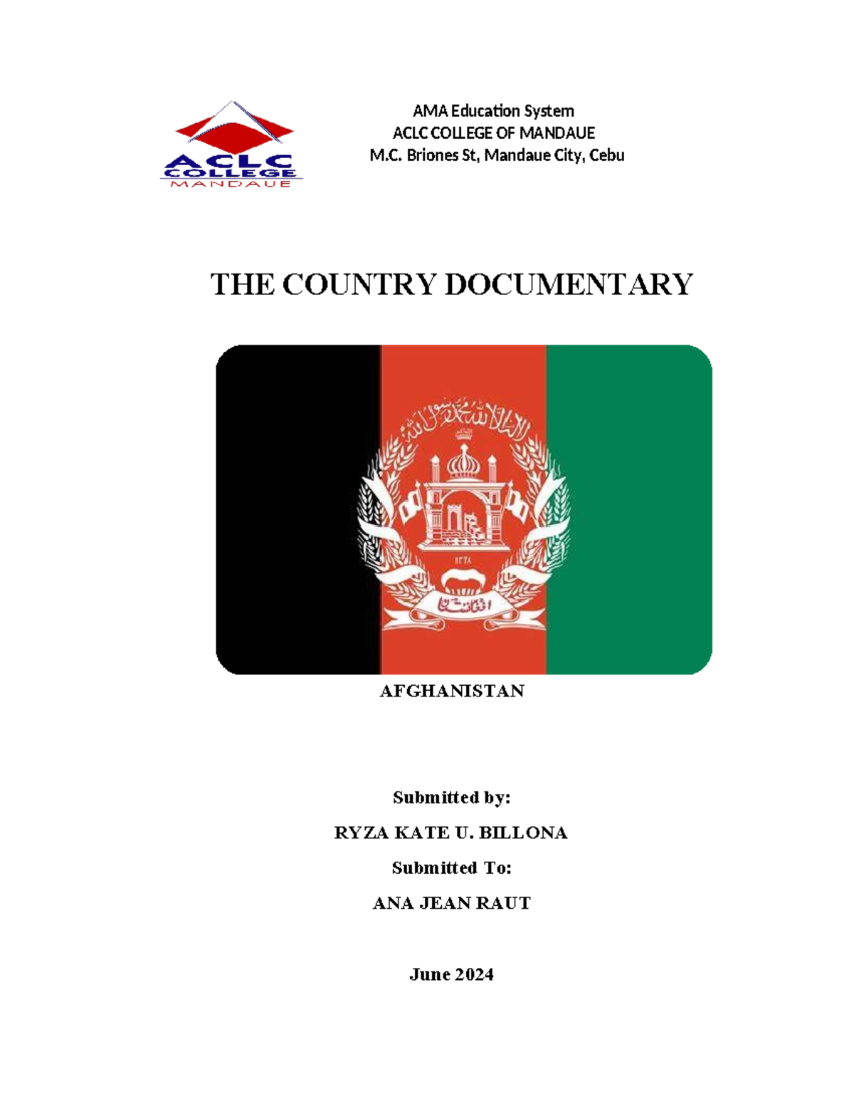 AMA Education System - AMA Education System ACLC COLLEGE OF MANDAUE M ...