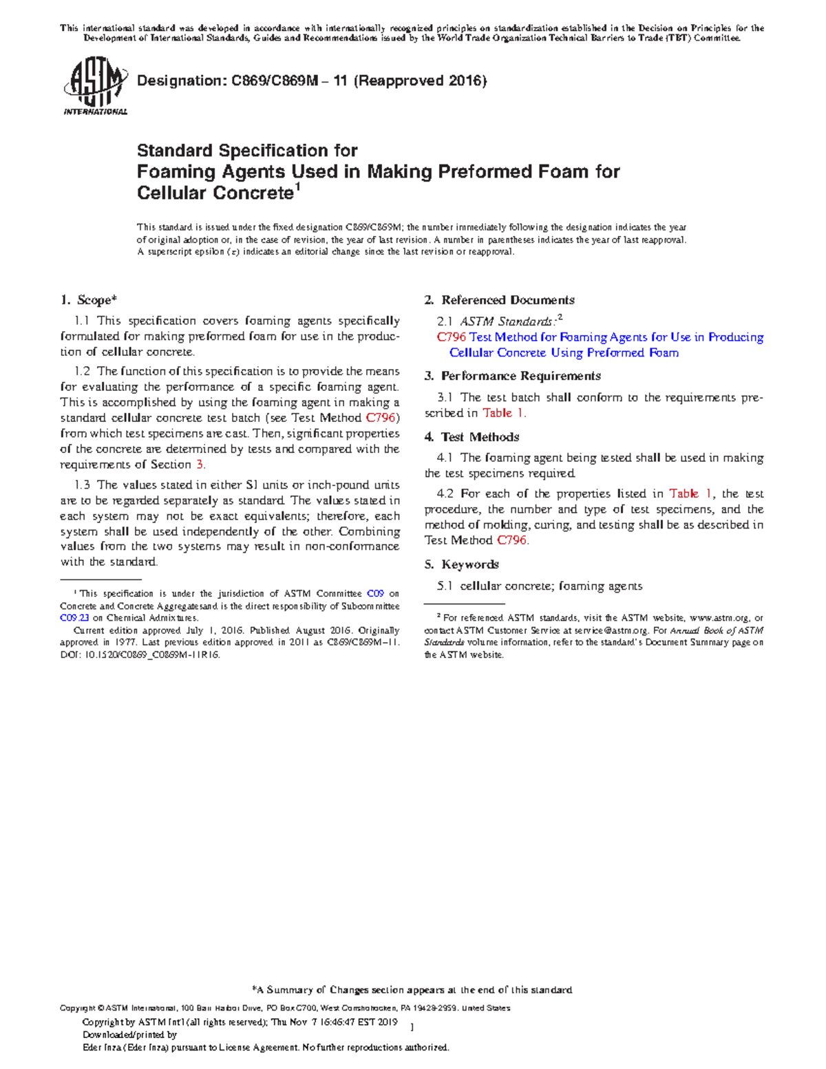 ASTM C869C869M-11 (Reaprobado 2016 ) - Designation: C869/C869M − 11 ...