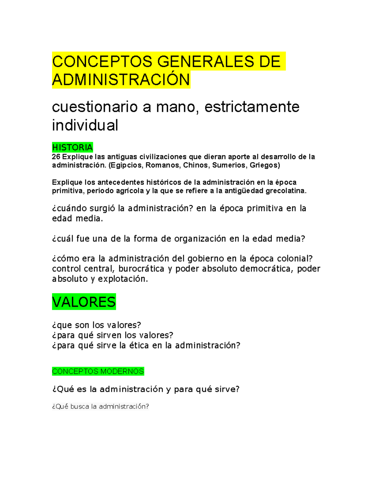 Conceptos Generales DE Administración I UNAH - CONCEPTOS GENERALES DE ADMINISTRACIÓN ...