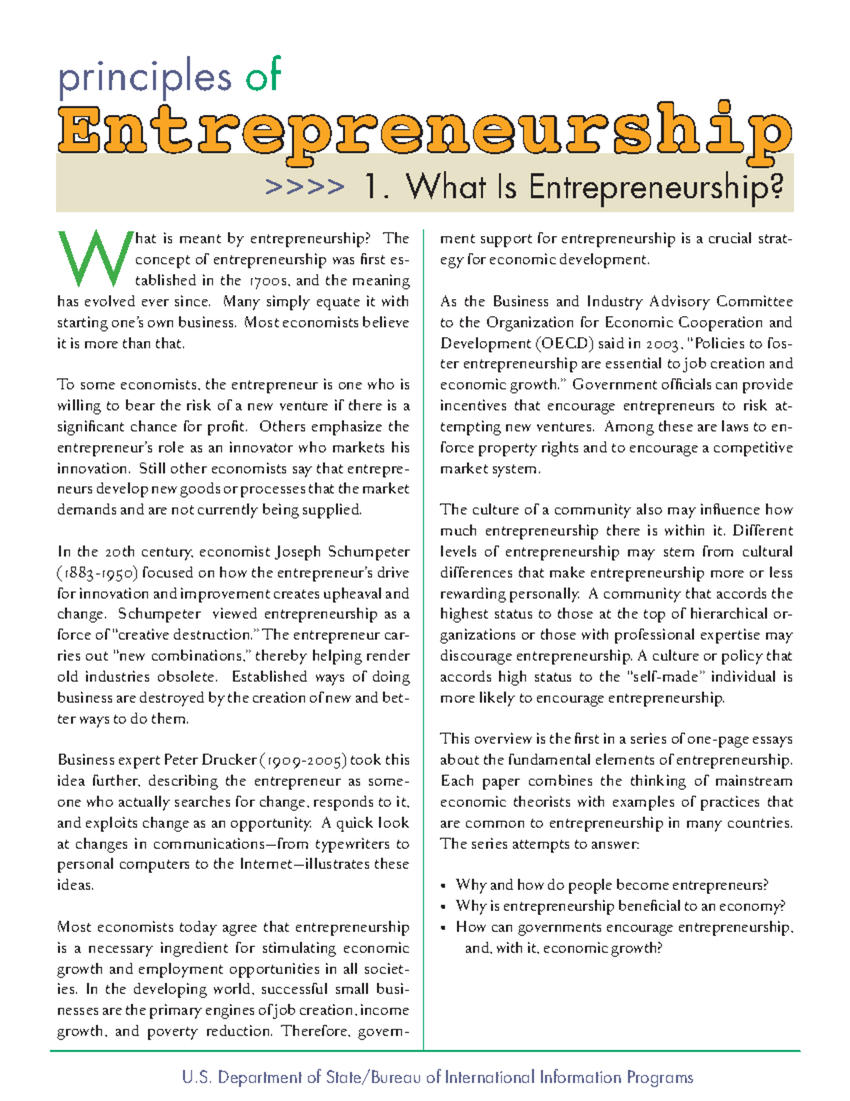 Entrepreneurship - These are notes of entrepeneurship - W hat is meant ...