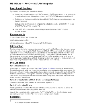 ME 190 Homework 1 - SANJOSÉSTATEUNIVERSITY Department of Mechanical ...