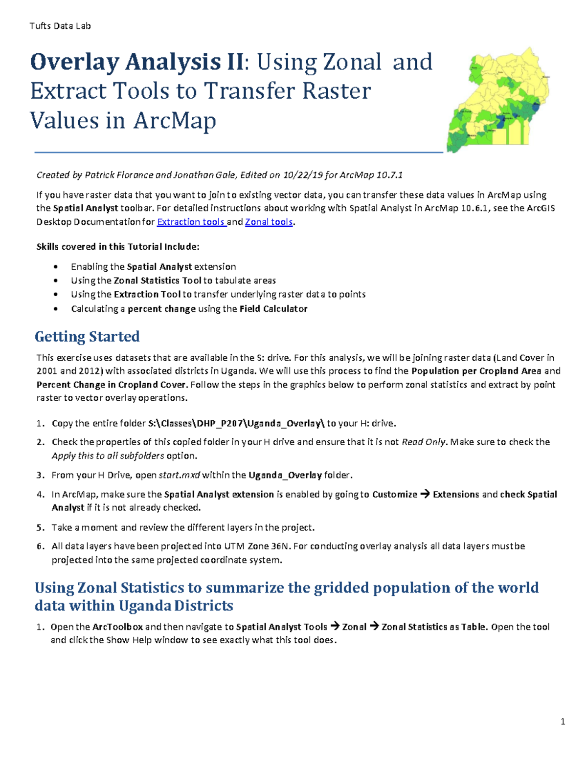 Overlay-Analysis-II Using-Zonal-Statistics-and-Extract-Tools 10 - Overlay Analysis II: Using ...