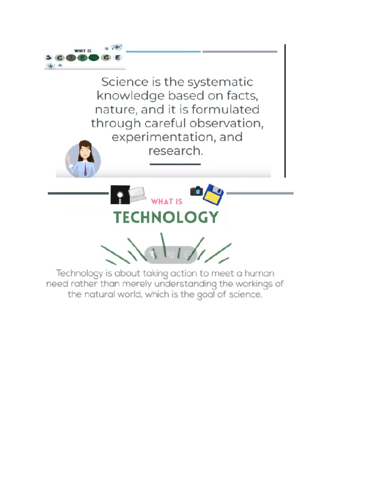 STS - as WHAT IS s G E Science is the systematic knowledge based on ...