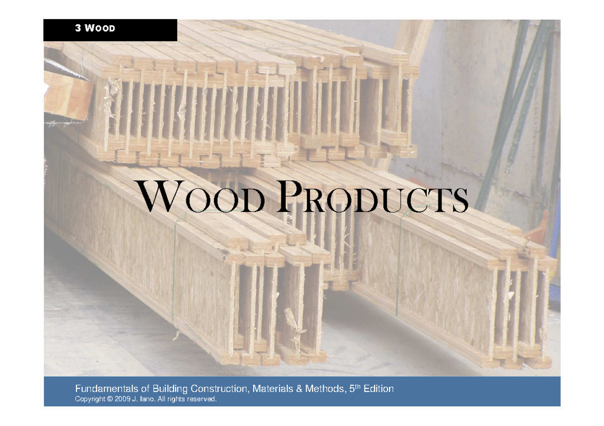 Wood & Heavy Timber Construction II - Compatibility Mode - 3 WOOD WOOD ...
