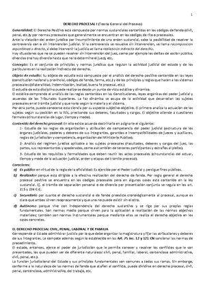 Derecho Procesal Penal resumen - DERECHO PROCESAL PENAL. Módulo 1. Derecho procesal. Concepto ...