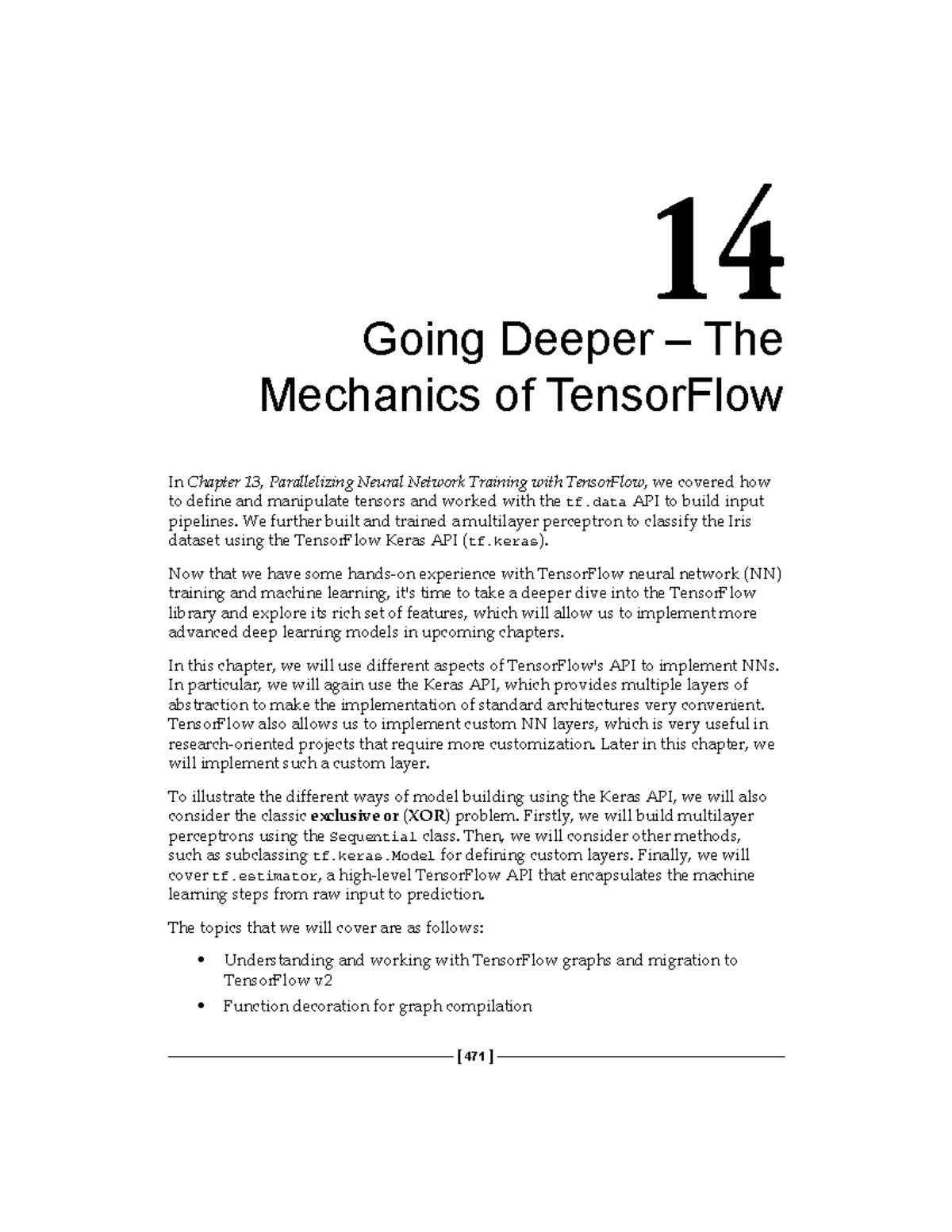 Chapter 14 Going Deeper – The Mechanics of Tensor Flow - Going Deeper ...