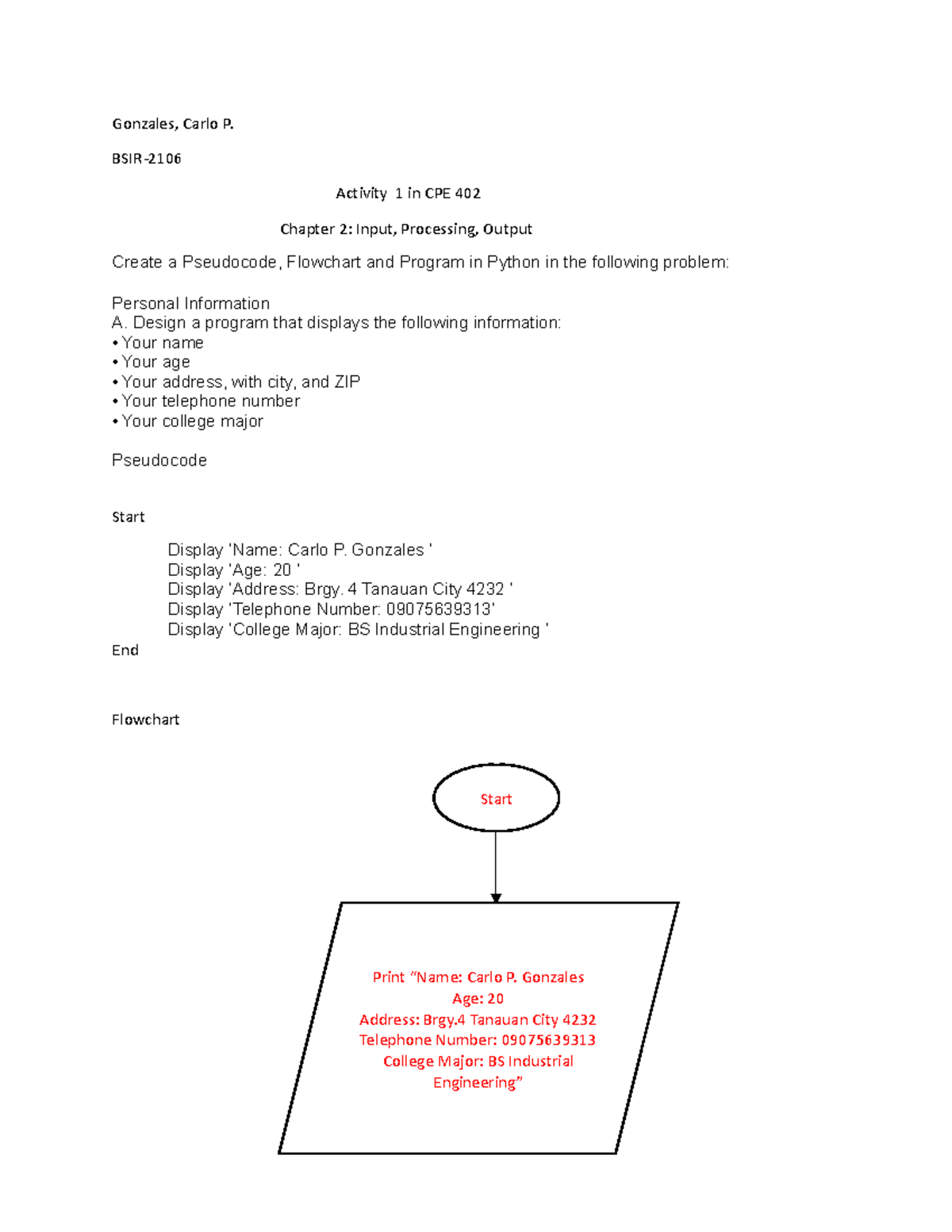 Comprog Act 1 Asfsdgsdgsdgsdg Gonzales Carlo P Bsir Activity 1 In Cpe 402 Chapter 2