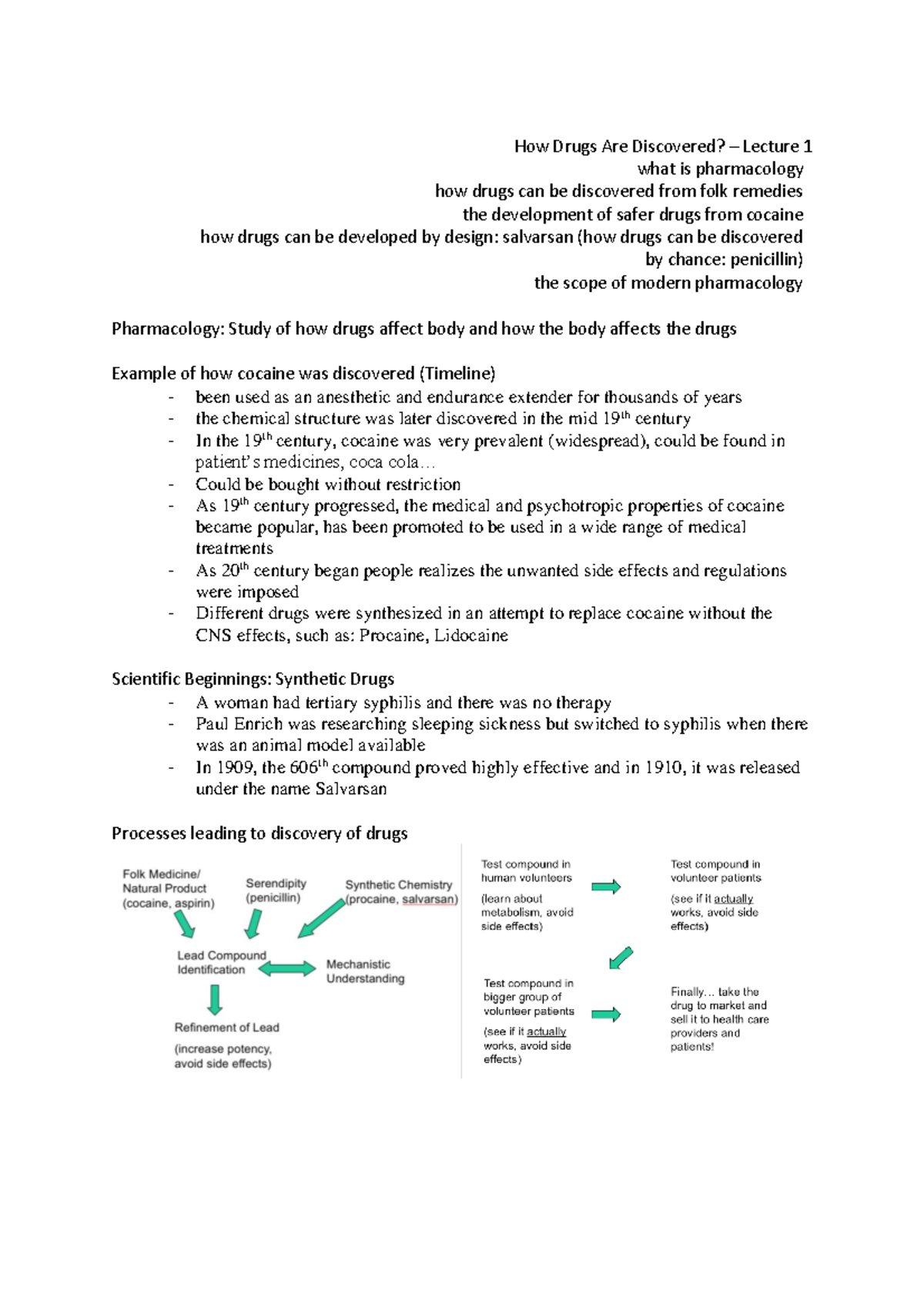 Lectures 1 - 7 - How Drugs Are Discovered? – Lecture 1 what is ...