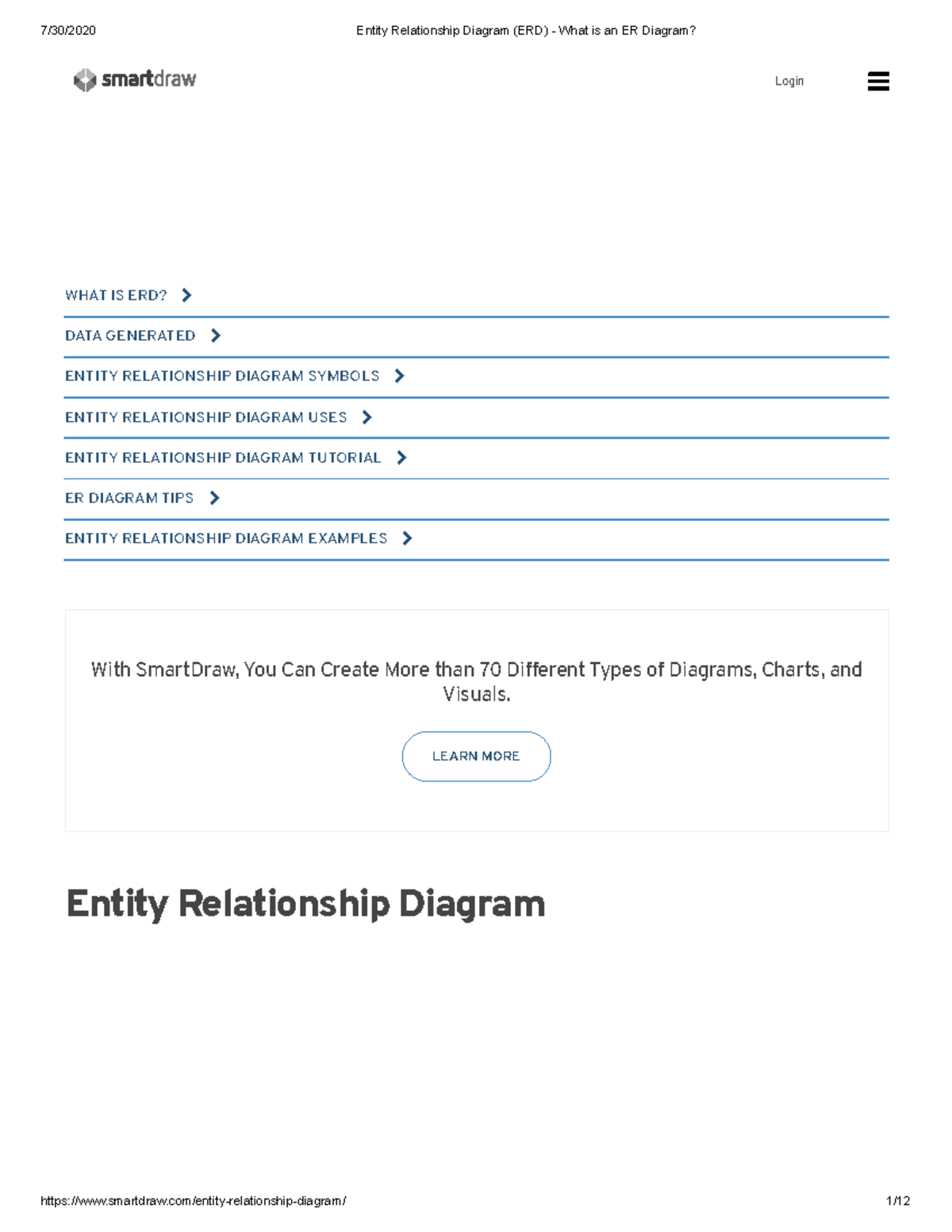 Entity Relationship Diagram (ERD) - What is an ER Diagram - WHAT IS ERD ...