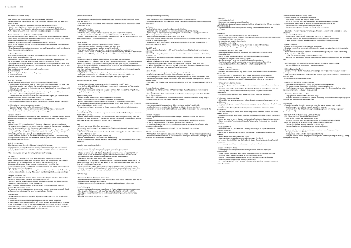 Theories And Methods - Social Action - 26 September 2024 12:02 Max ...