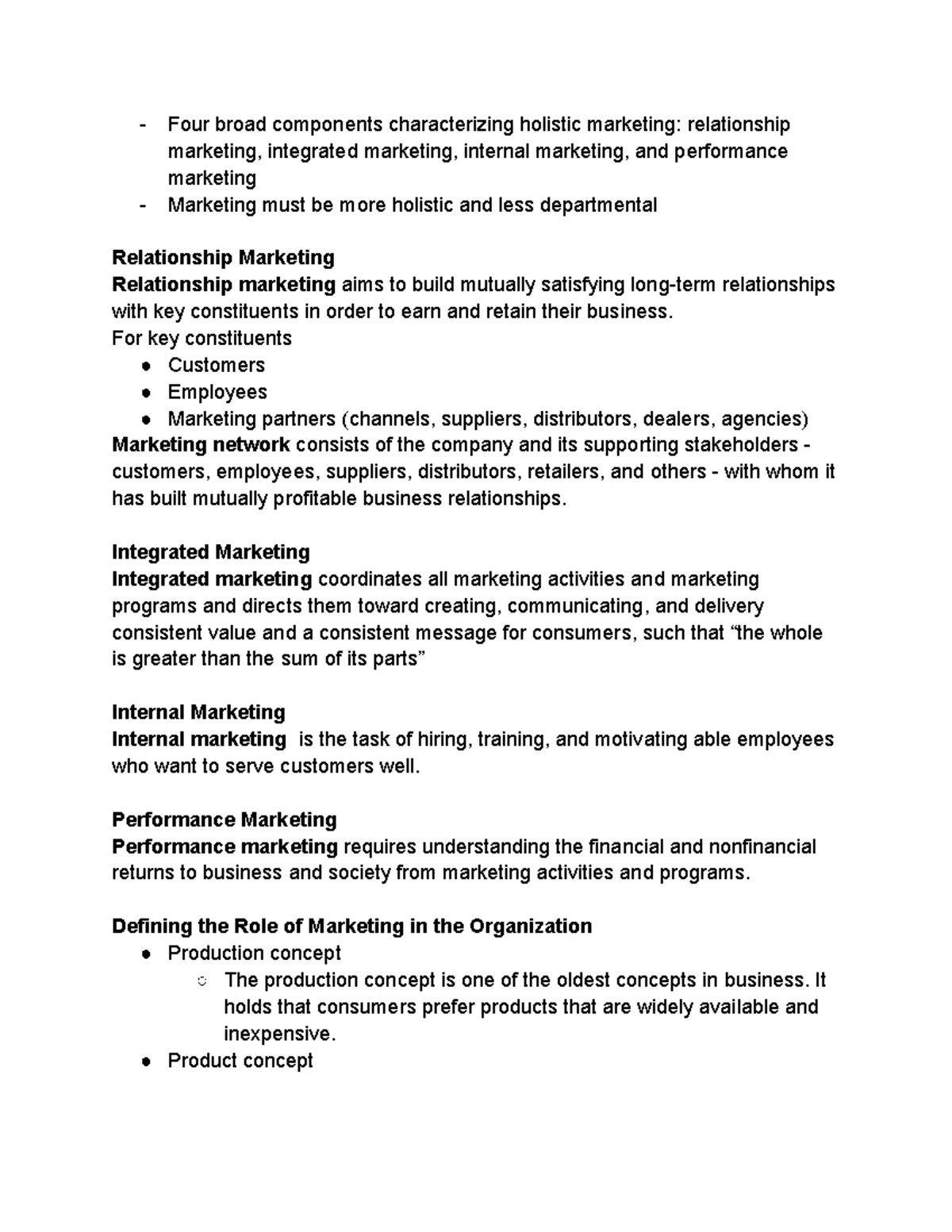 2200 Final Exam 4 - Four broad components characterizing holistic ...