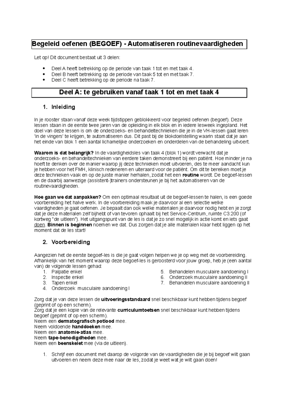 Vaardghedencahier begoef 2022-2023 - Begeleid oefenen (BEGOEF ...