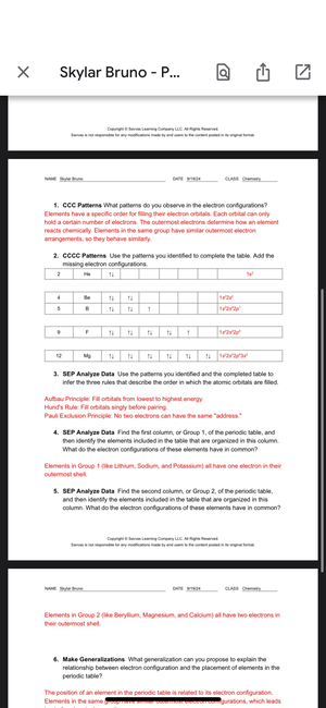 Thompson Caicedo - Bohr Model Introduction Gizmo - Name: Date: Student ...