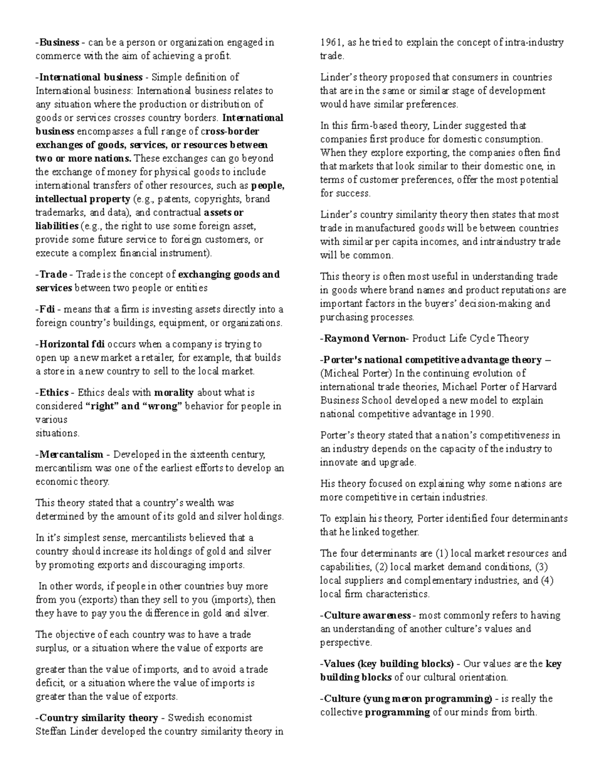 Becore Coverage Midterms EXAM - Business - can be a person or ...