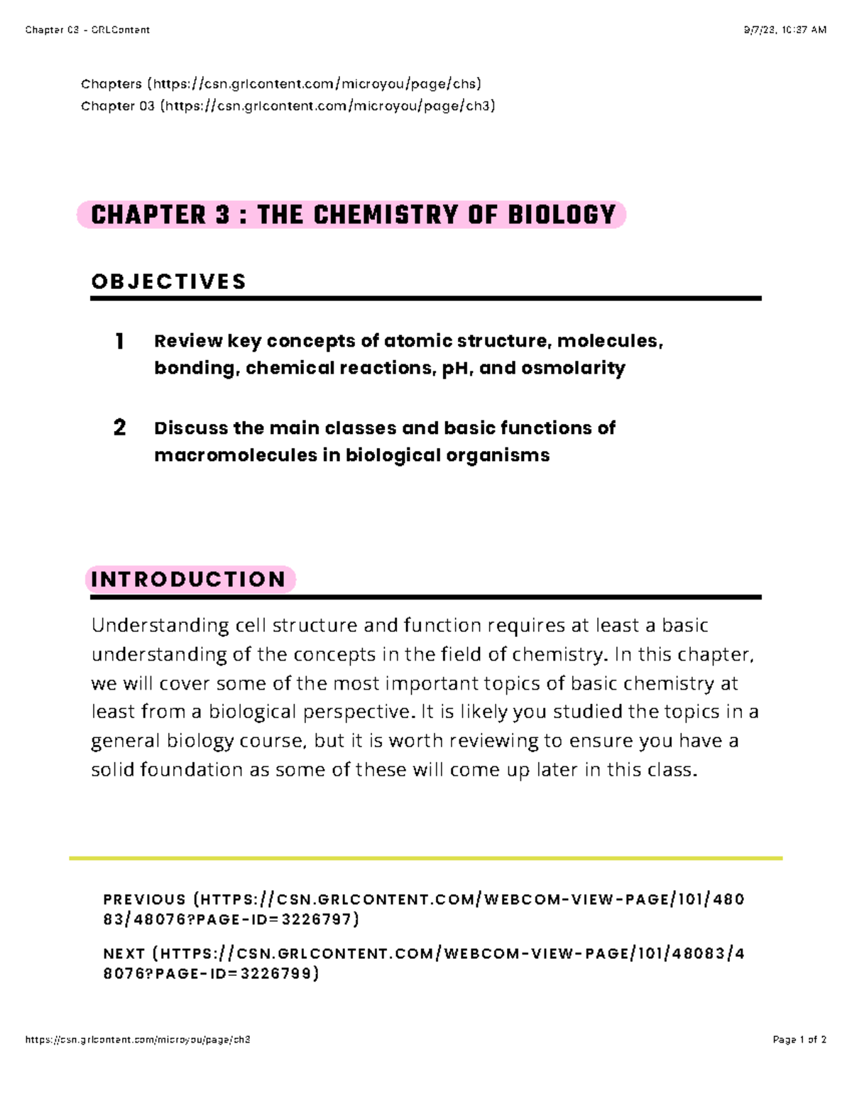 Chapter 3 - Notes from Lectures taken and highlighted textbook ...