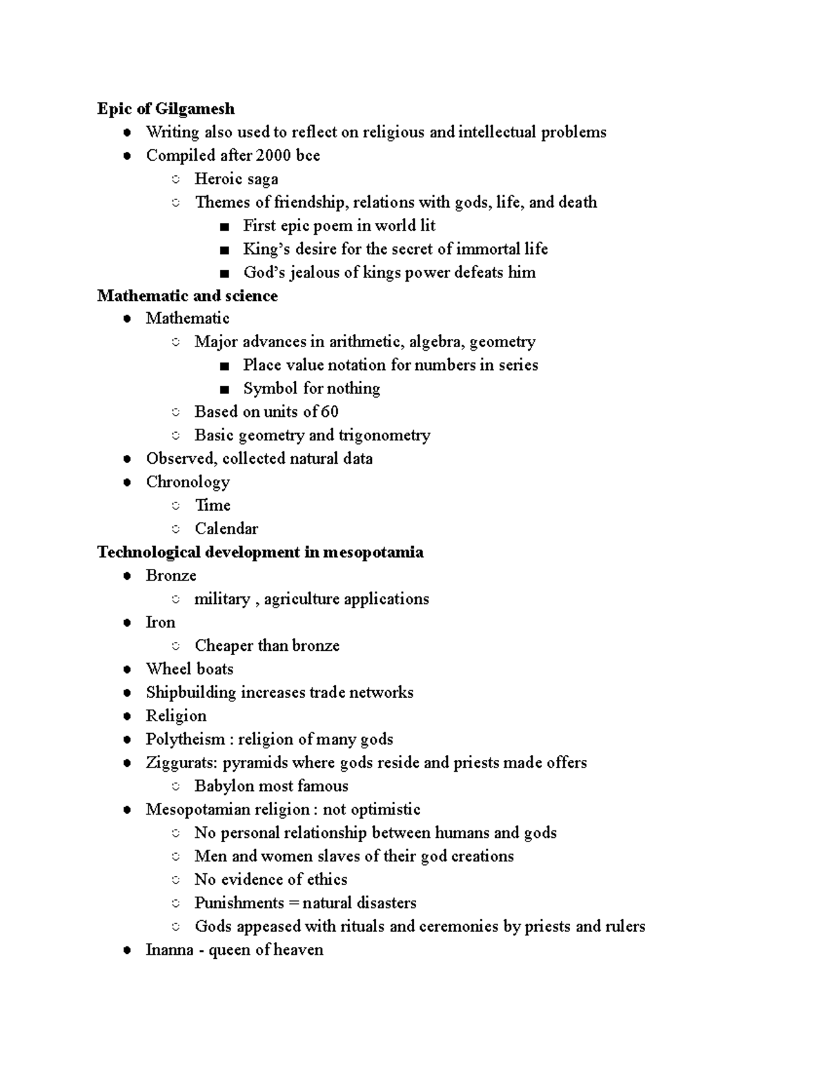 Epic of Gilgamesh - His 101 - Epic of Gilgamesh Writing also used to ...