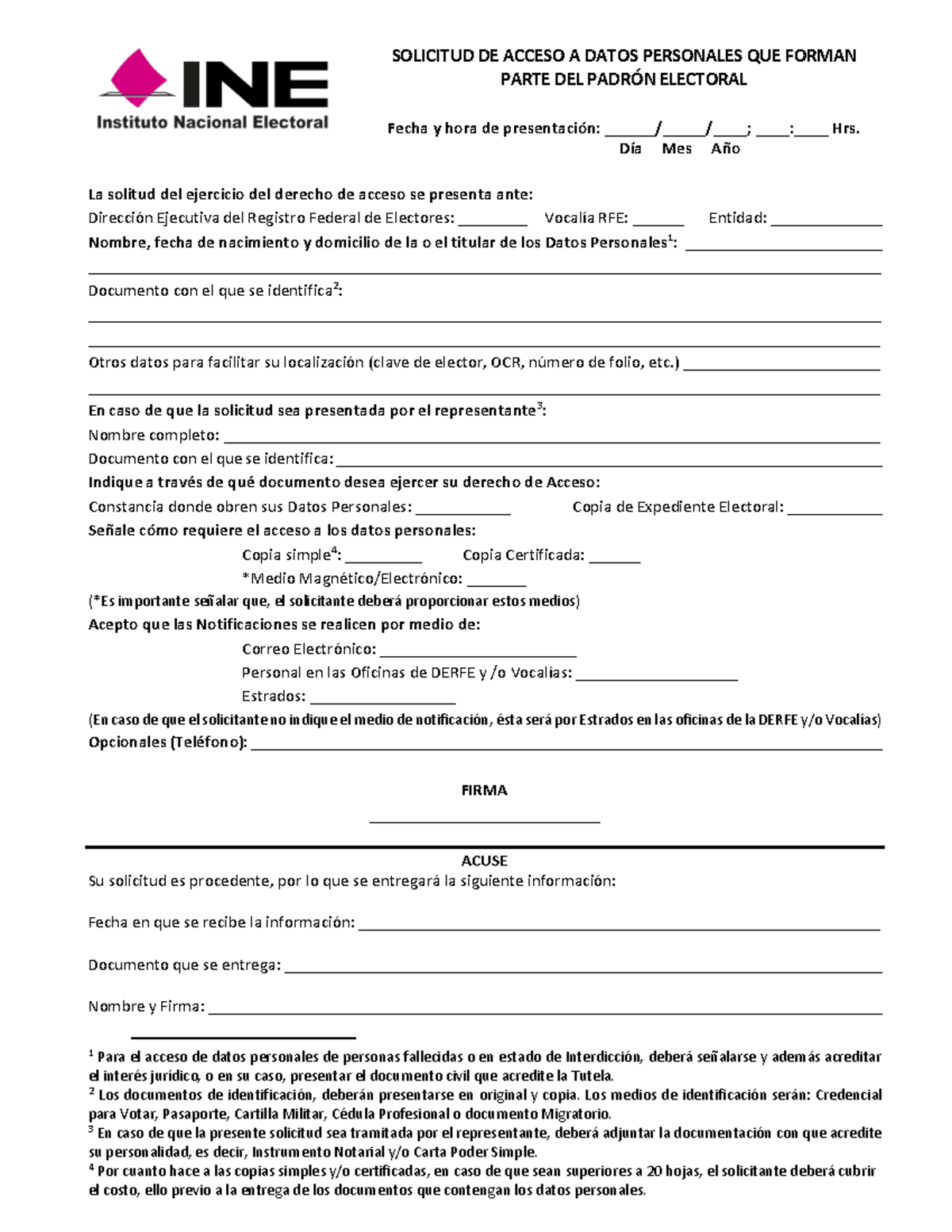 Formato solicitud arco - SOLICITUD DE ACCESO A DATOS PERSONALES QUE ...