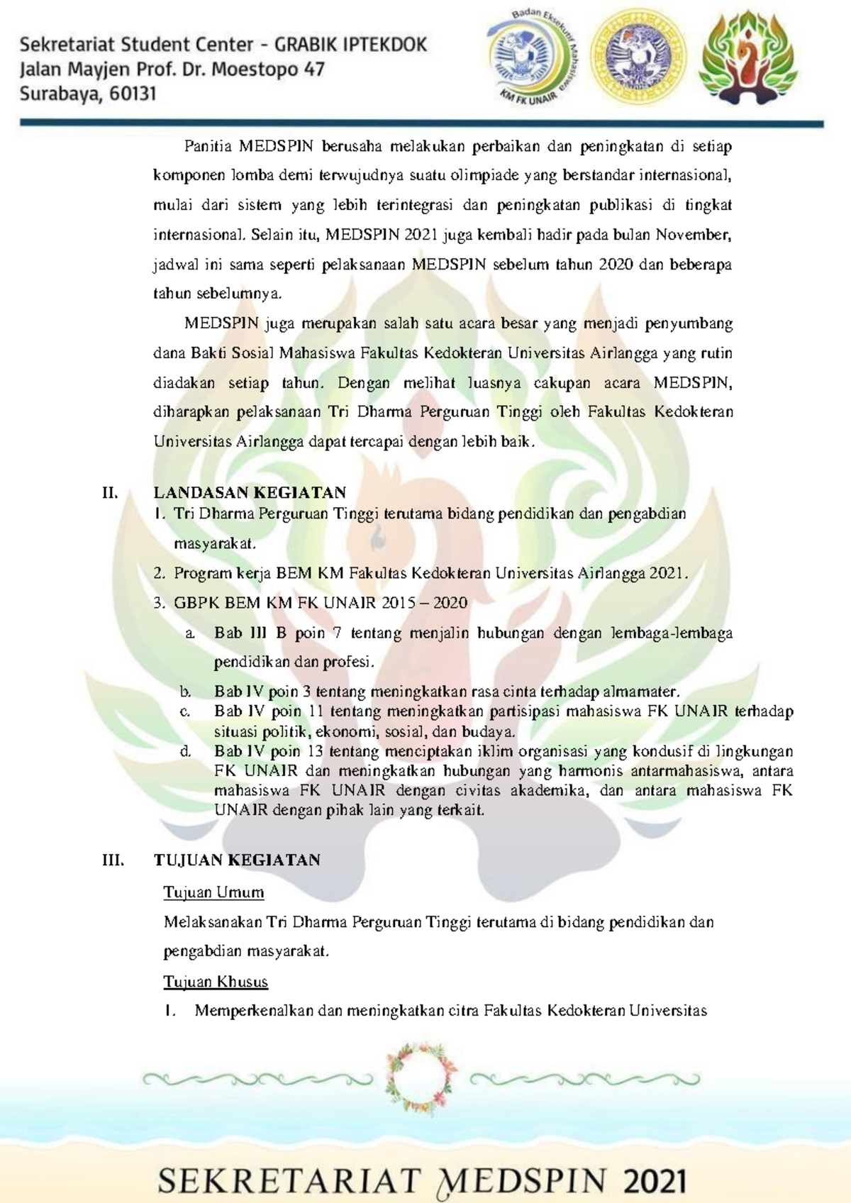 Proposal Acara Medspin 2021-6 - Panitia MEDSPIN berusaha melakukan ...