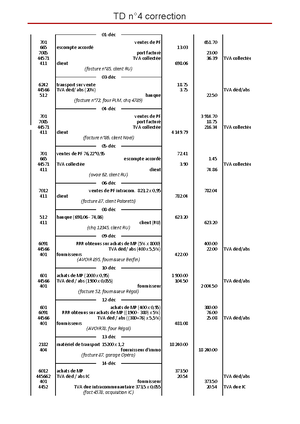 TD5 correction - Fiche TD - TD n°5 correction TD5 EXERCICE 1 TD5 EXERCICE 2 2182 matÈri el de ...