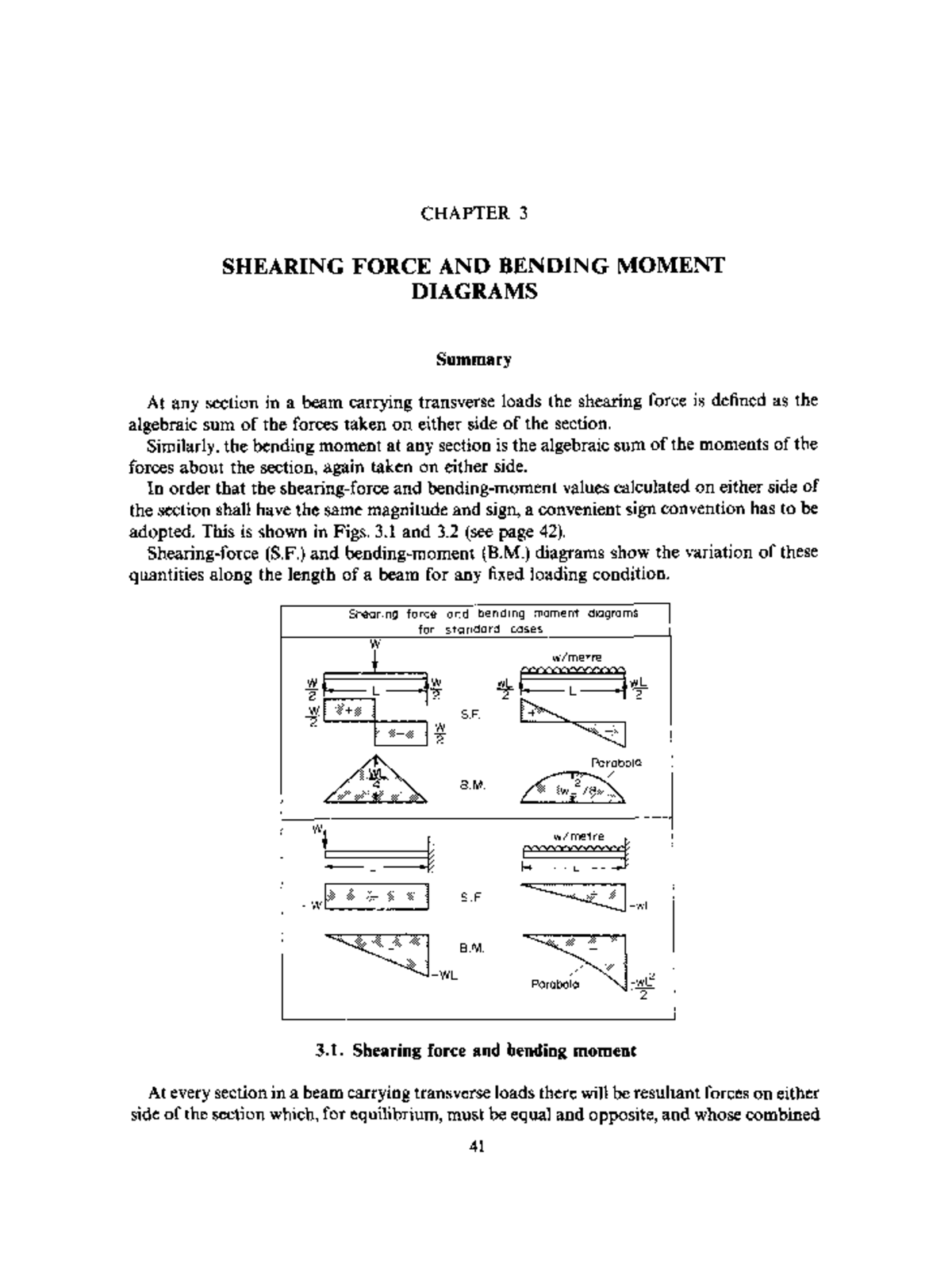 32658 03 - structural theory - CHAPTER 3 SHEARING FORCE AND BENDING ...
