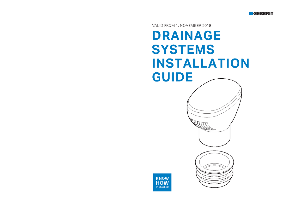 Drainage systems installation guide - Piping Systems - BG - Studocu