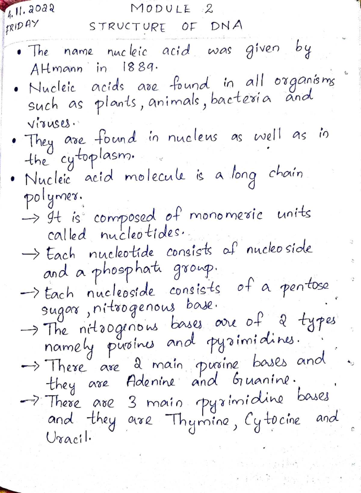 Module 2 part 1 - It's lecture notes - 20a RID AY MODU LE 2 STRUCTURE ...